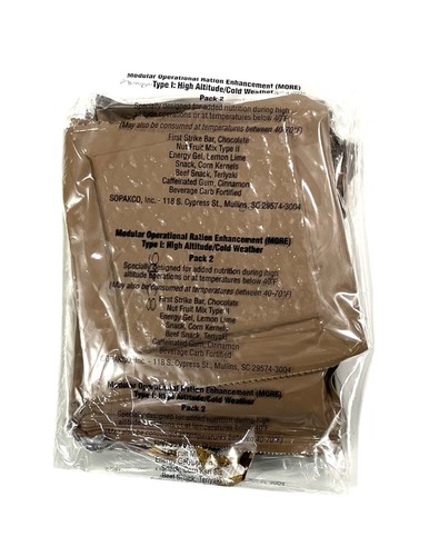 Modular Operational Ration Enhancement MORE Special Forces Cold
