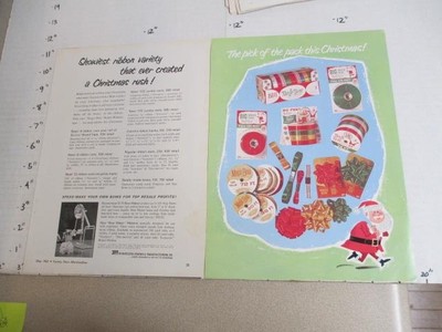 trade magazine ad 1963 3M Minnesota Mining Christmas wrapping paper ...