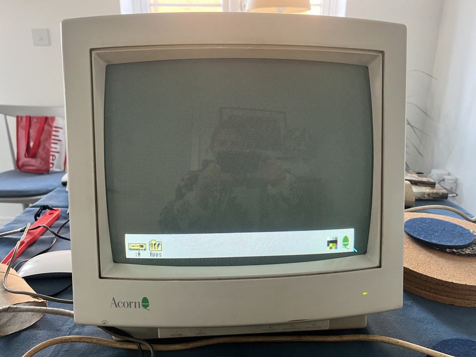 Acorn Computer, Monitor, Mouse, Keyboard RISC OS 3 1992 Archimedes A310 ...