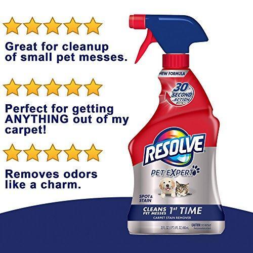 Resolve Pet Expert Carpet & Upholstery Cleaner - Removes Stains and ...