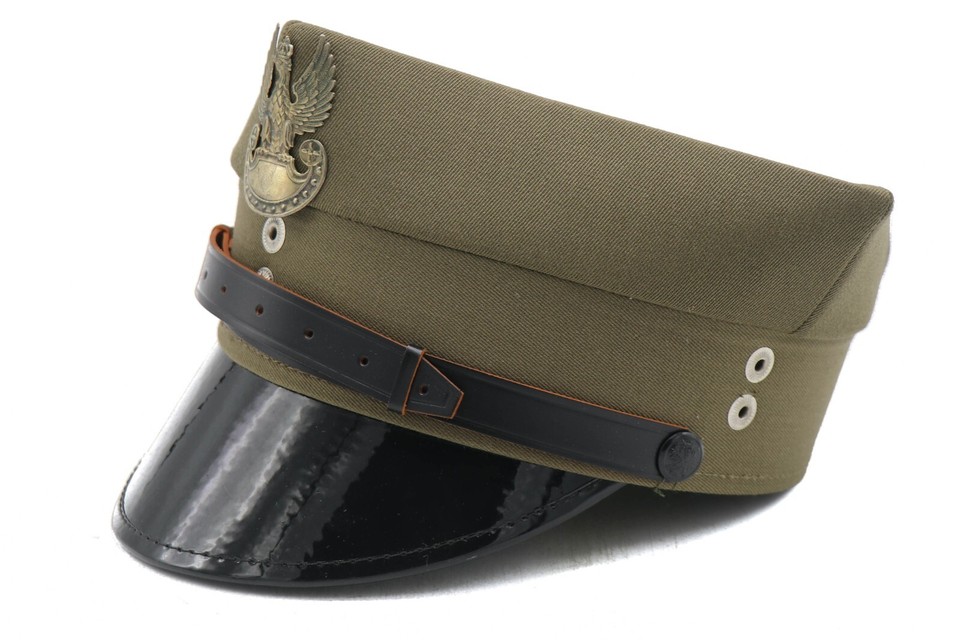 Authentic Polish Army Rogatywka Peaked Cap Khaki Parade Dress Uniform ...