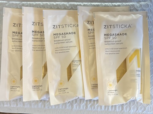5x Zitsticka Megashade Breakout-Proof Sunscreen Serum MINI .2oz, 7ml ...
