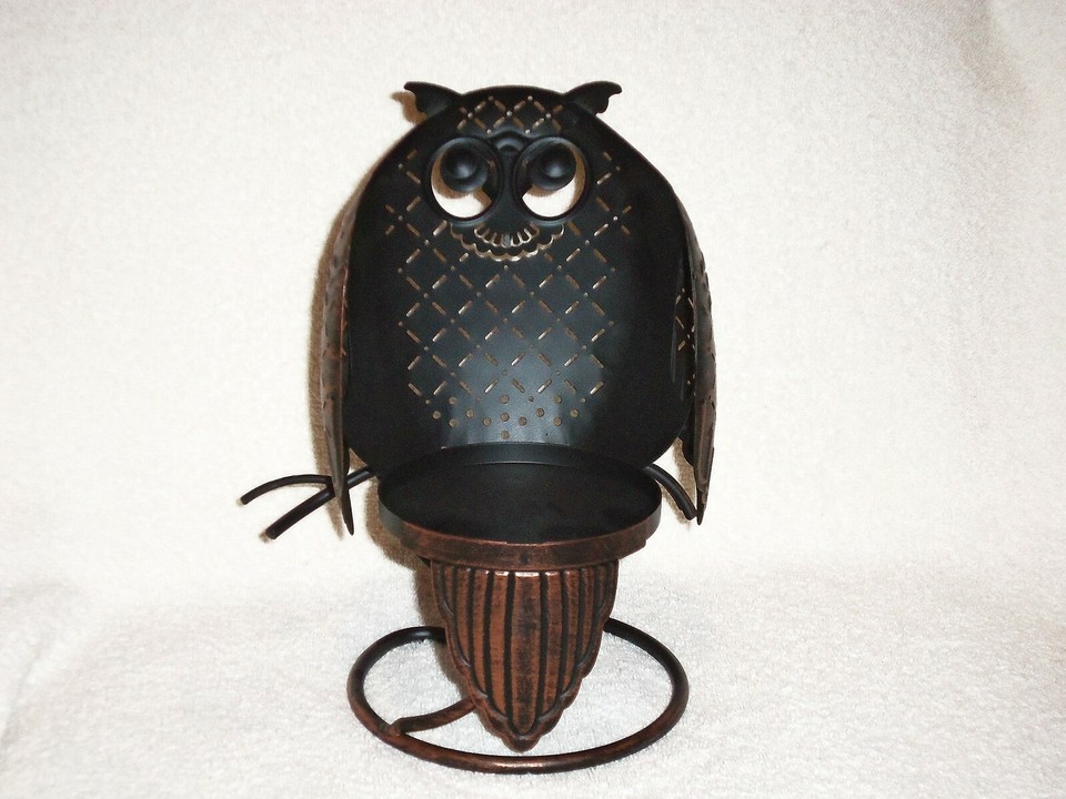 Partylite Rustic Owl Jar Holder -- NIB | eBay