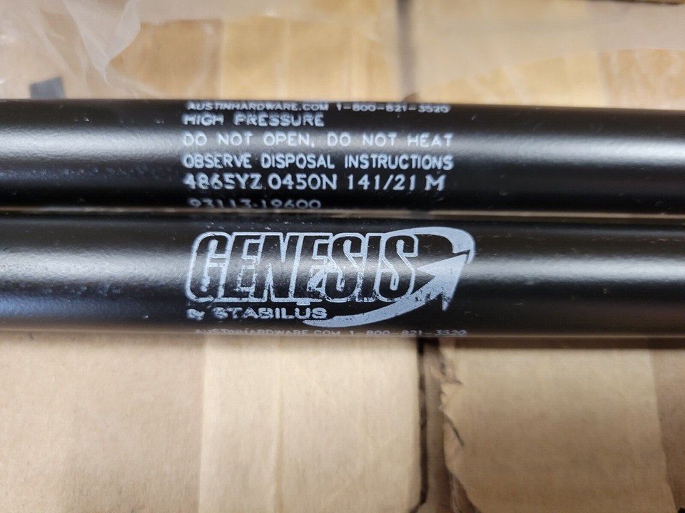 GENESIS (BY STABILUS) GAS SPRING LIFT SHOCK 4865YZ 250ST 450N 8X18 PAIR ...