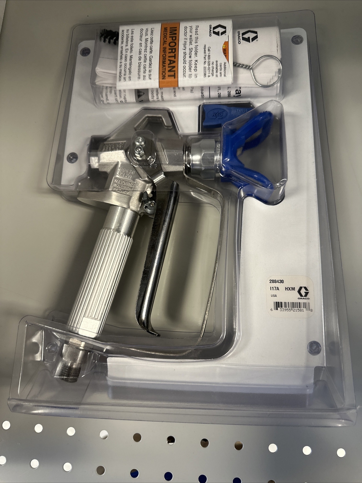 Graco FTX Airless Spray Gun - Silver (288430) for sale online | eBay