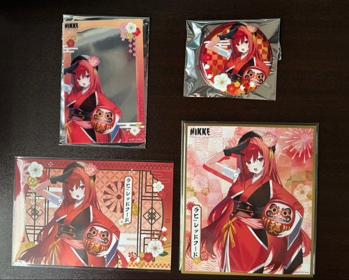 Goddess Of Victory NIKKE Rapi Red Hood Geo New Year Fair Goods set of 4 ...