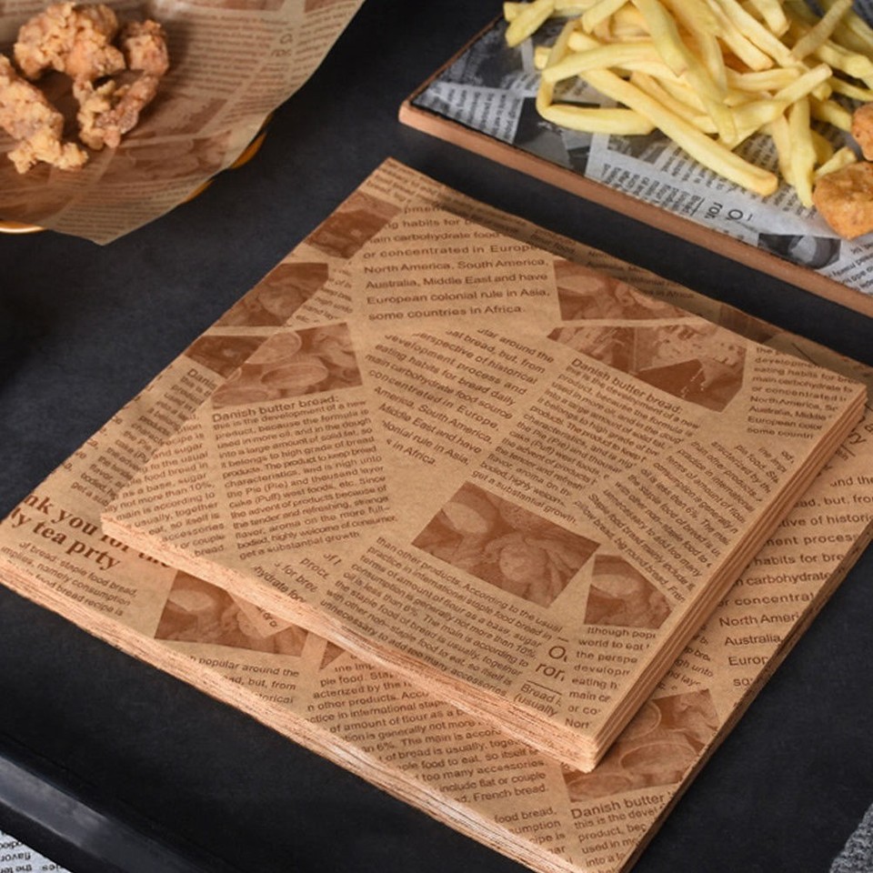 500 Pcs Heat Resistant Oil Proof Baking Paper Snack Papers For Fried ...