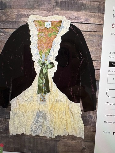 NEW! Jaded Gypsy Dream Weaver Womens Jacket in Merlot Lots Of Lace And ...