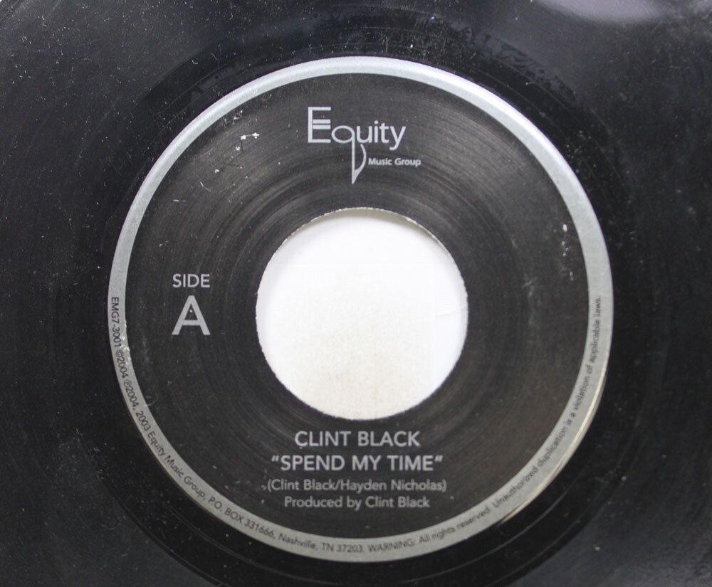 Country 45 Clint Black - Spend My Time / We All Fall Down On Equity | eBay