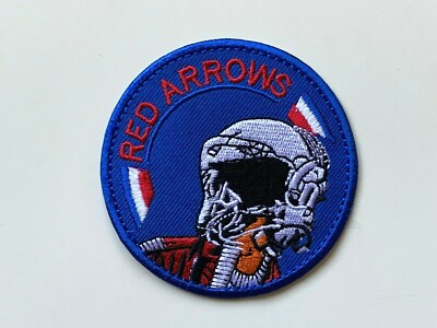 Royal Air Force Red Arrows RAF Spitfire Army Iron Sew on Patch Badge ...