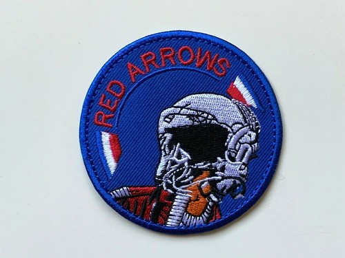 Royal Air Force Red Arrows RAF Spitfire Army Iron Sew on Patch Badge ...