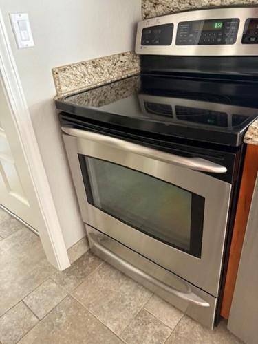 GE Profile Radiant self cleaning convection range with radiant surface ...