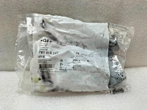 GF GEORGE FISCHER 761069227 INSTAFLEX ELBOW 45°, D16 - LOT OF 5 PCS ...