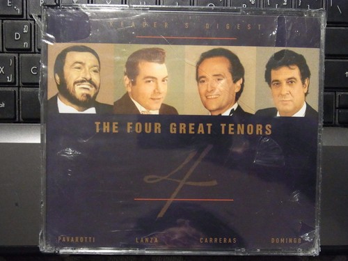 The Four Great Tenors (4 x CD set) Pavarotti, Lanza, Domingo, Carreras ...