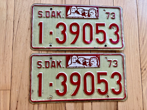 Pair Of 1973 South Dakota License Plates | eBay