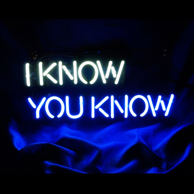 I KNOW YOU KNOW Neon Sign Light Party Home Room Wall Decor Art ...