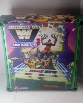 WWE Wrestling Masters of the WWE Universe Grayskull Ring NIP MOTU | eBay