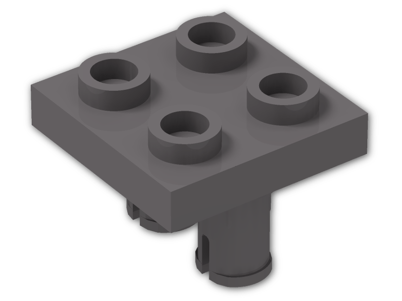 LEGO PLATE MODIFIED 2X2 WITH PINS ON BOTTOM (2 PCS) CHOOSE YOUR COLOR ...