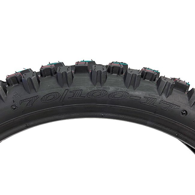 Motorcycle Knobby Tire 70/100-17 for Dirt Bike Off-Road Trail Mud All ...