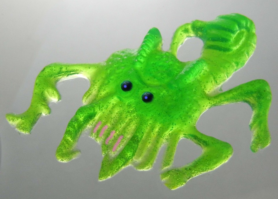 FLUORESCENT 6-PACK PATTI-GOOP MADE FOR CREEPY BUGS TOYS RUBBERY ...