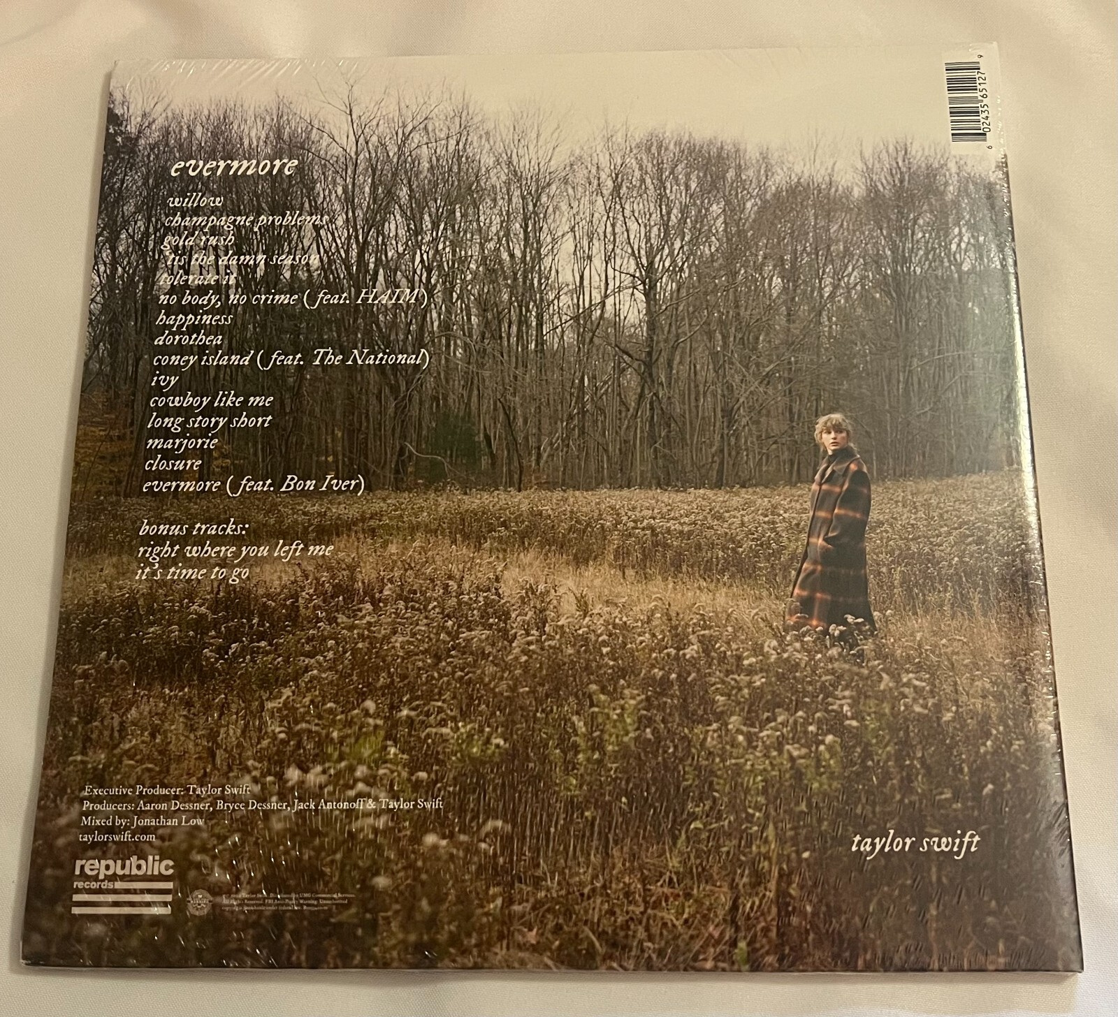 Taylor Swift Evermore Vinyl Record 2 LP Deluxe Edition Green New sealed ...