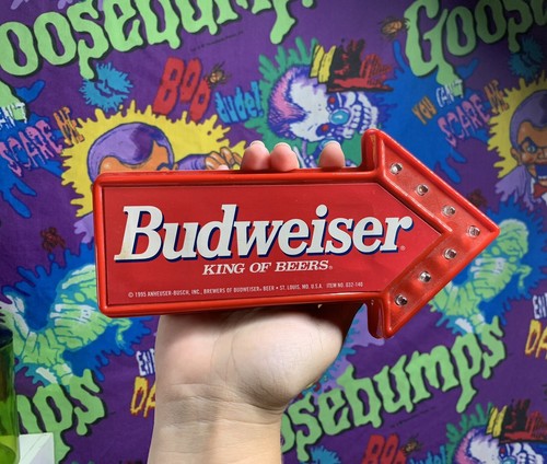 1995 Budweiser Flashing Arrow Promo Sign Rare Beer Memorabilia ...