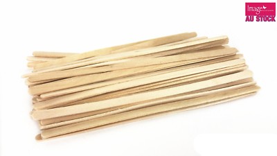 Bulk Lot Pack of 80pcs Thin Craft Stick Natural 18cm x 0.6cm x 0.15cm ...