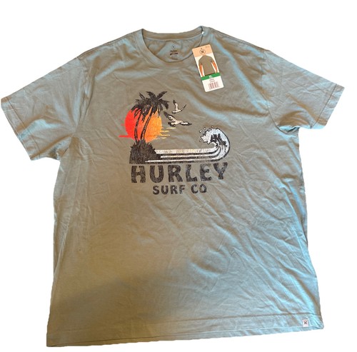 Hurley Surf Co Sz XL Short Sleeve Green Mens T Shirt Surfing | eBay