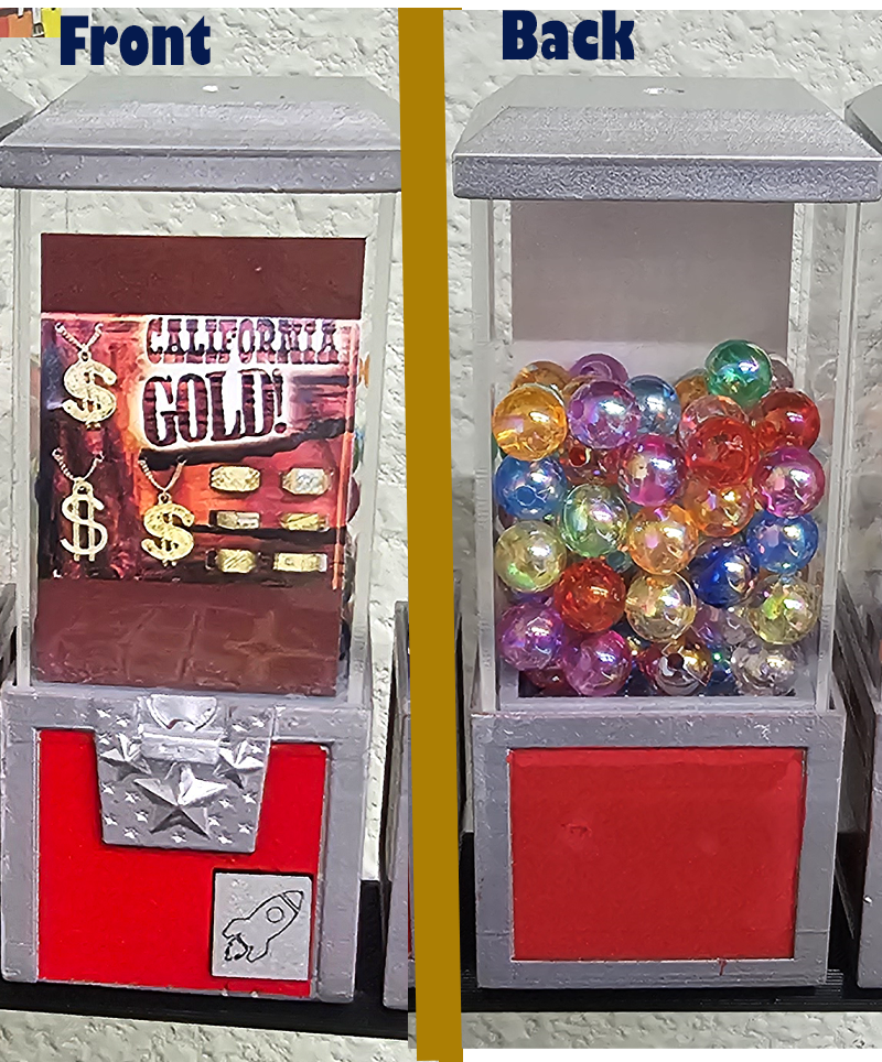 1:6 Scale Gumball / Prize Machine for 12" Figures. Scaled to Replicade ...