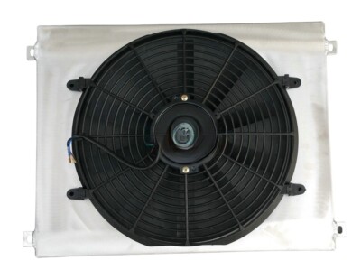 ALUMINUM RADIATOR Shroud+Fan For 1993-1997 Jeep Grand Cherokee WAGONEER ...