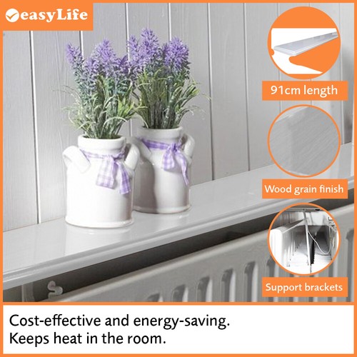 Easylife Radiator Shelf, Easy to Fit Over Radiator Shelf, L36", 1.5cm x ...