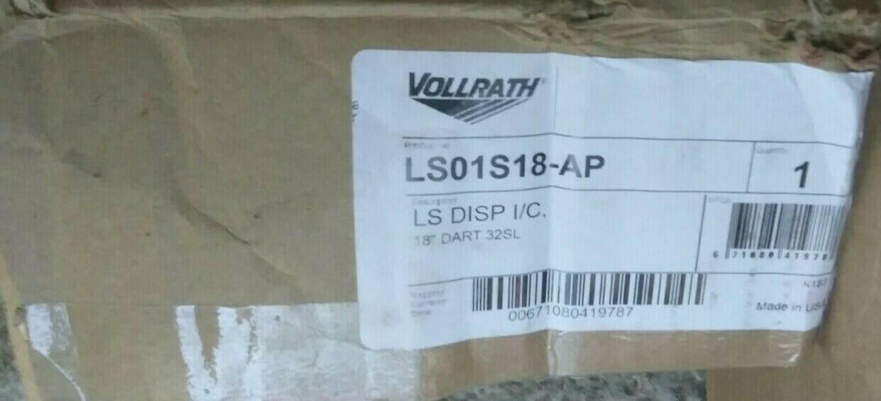 (1) NEW VOLLRATH LS DISP I/C18" DART 32SL LS01S18-AP | eBay