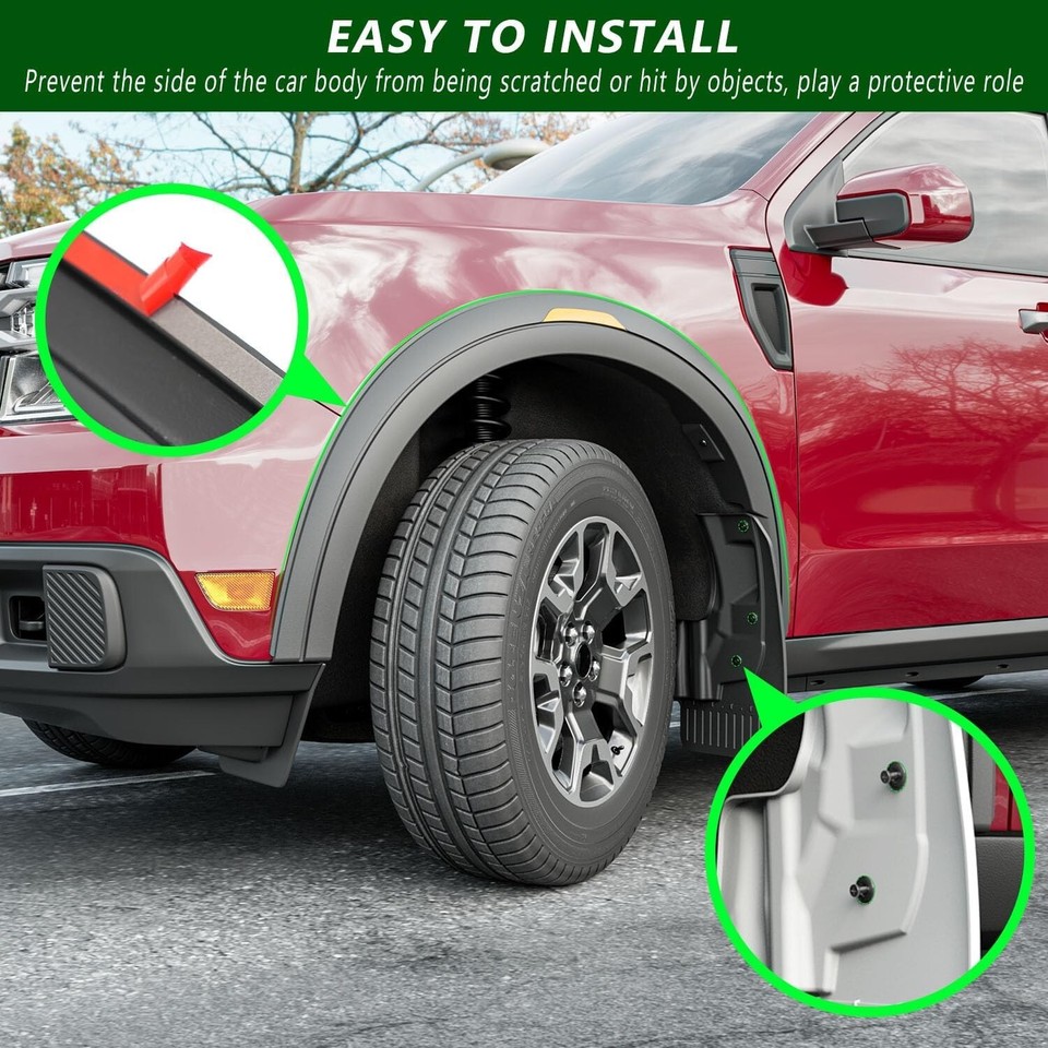 For 2022-2025 Ford Maverick Fender Flares Mud Flaps Splash Guards Wheel ...