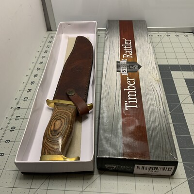 Timber Rattler Jungle Fury Bowie Fixed Blade Hunter Knife TR88 Wood ...