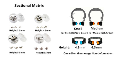 Dental Matrix Bands Ring Sectional Matrice Clamp Fit Garrison Palodent ...