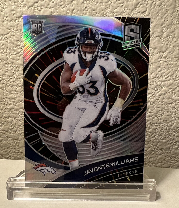 🐎 2021 Panini Spectra /75 HYPER Prizm ROOKIE - Javonte Williams #160 RC ...