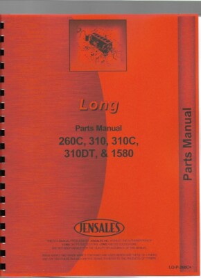 Long 260C 310 310C 310DT 320 1580 Tractor Parts Manual Catalog | eBay