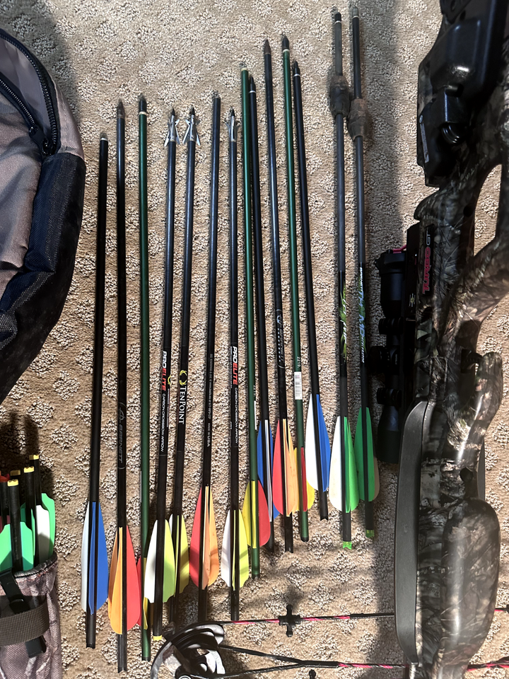 Tenpoint Turbo GT Crossbow Lightly Used with Scope, Case, and ARROWS ...