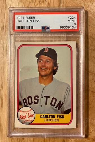 1981 Fleer Carlton Fisk Baseball Card # 224, PSA Graded: Mint 9 | eBay