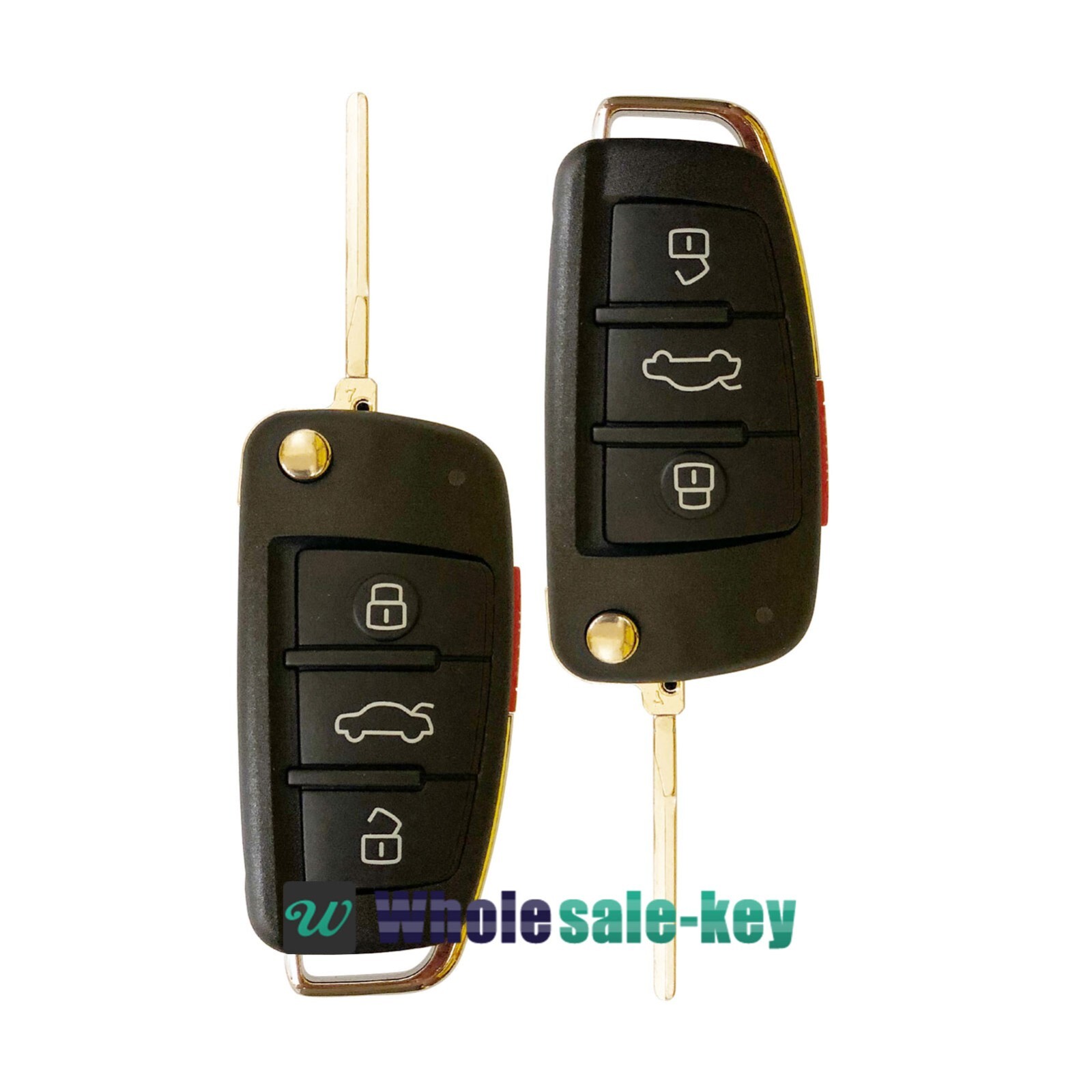 2 For 2007 2008 2009 2010 Audi TT Remote Car Key Fob NBG009272T ...