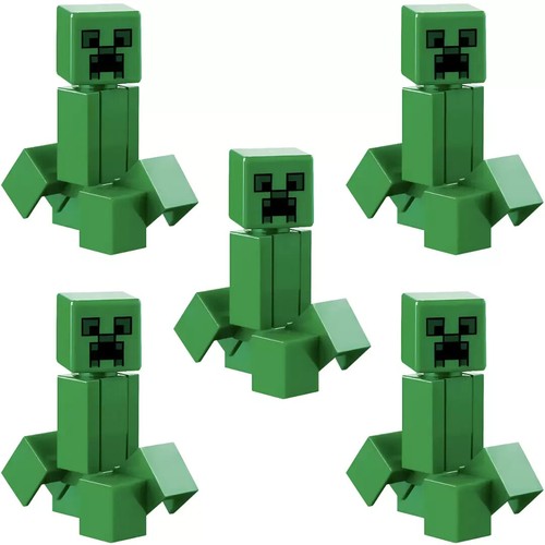 LEGO Creeper Minifigure Mob Minecraft LOT of x5 21263 21184 21147 21135 ...