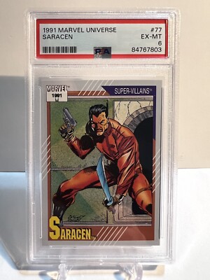 1991 MARVEL UNIVERSE - SARACEN #77 - SUPER VILLAINS - PSA 6 | The ...