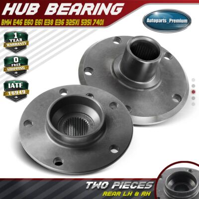 2x Wheel Hubs Rear Axle for BMW E46 E60 E38 E36 E52 Z8 3 5 7 Series ...