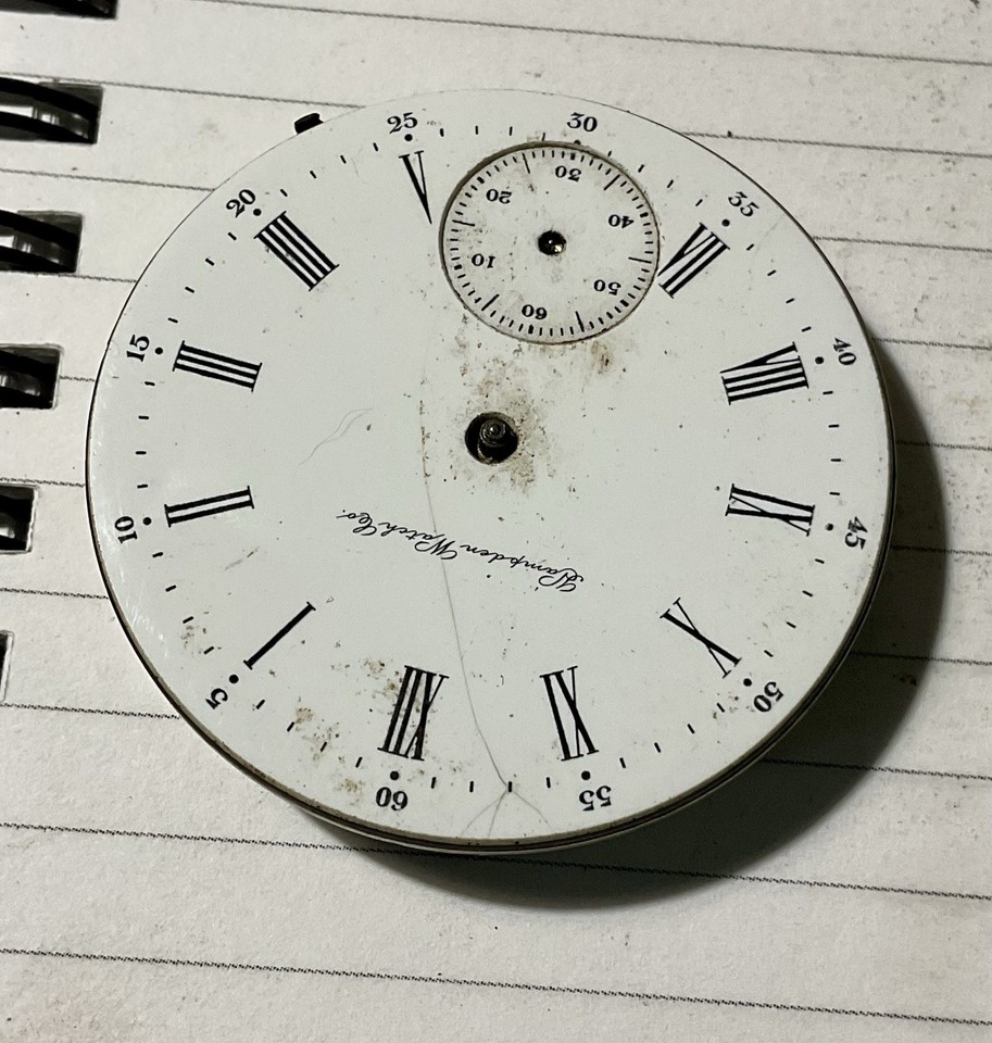 Antique Pocket watch movement Hampden Grade 109 16 size 15 jewel ...