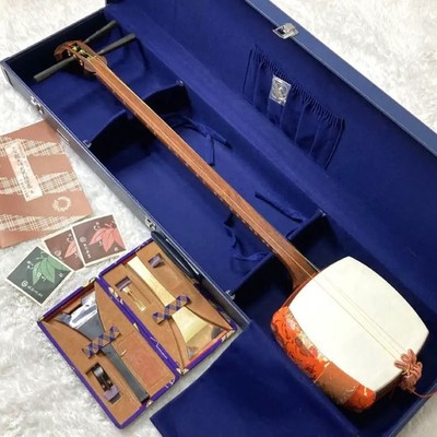 Chuzao Shamisen Japanese Traditional Musical Instrument w/Hard Case ...