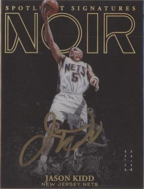 2020-21 Panini Noir - Spotlight Signatures Vertical Jason Kidd #SSV-JKD ...