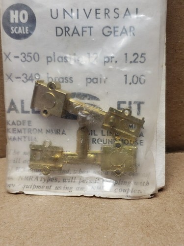 BRASS UNIVERSAL DRAFT GEAR X-349 SET LOCOMOTIVE HO SCALE DETAIL PARTS ...