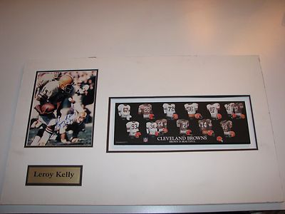 Cleveland Browns Leroy Kelly Autographed Photo Plaque | eBay