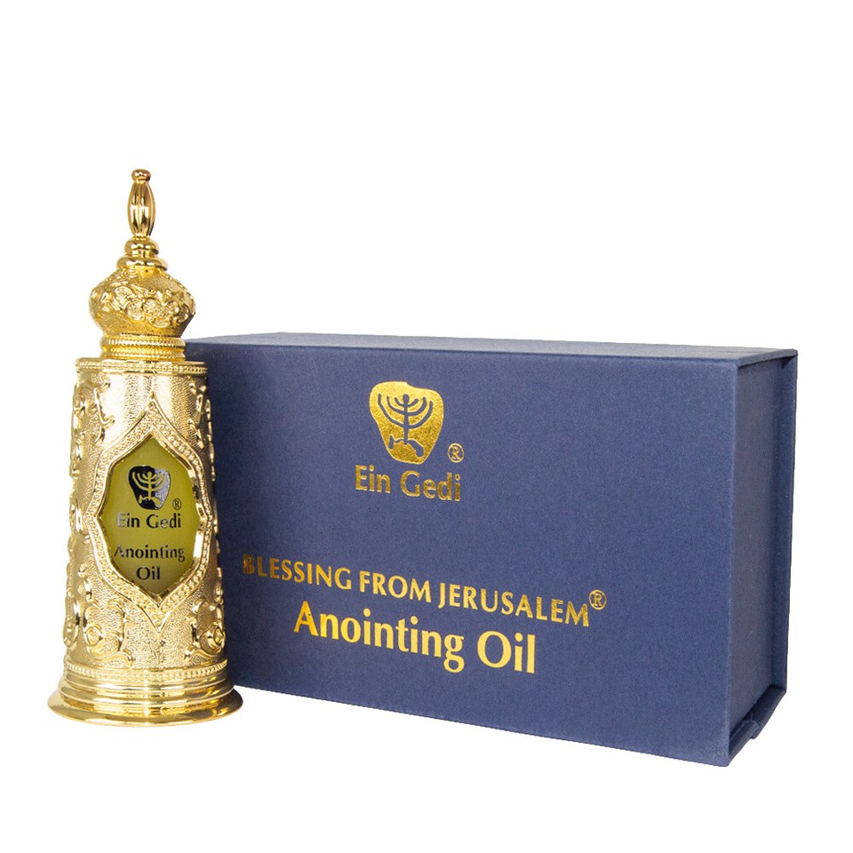 Luxurious TORAH Original Anointing Oil Bottle Light of Jerusalem Gold 0 ...