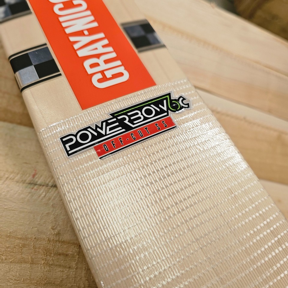 Gray-Nicolls Powerbow "Off Cut" SH English Willow Cricket Bat 2lb 7 8 9 ...